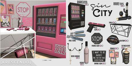 Second Life Marketplace - [Kres] Sin City - Vending Machine - White